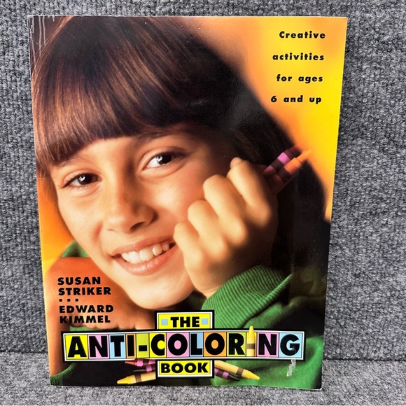 Vintage | Toys | Vintage 98s The Anticoloring Book Kids Activity Book ...